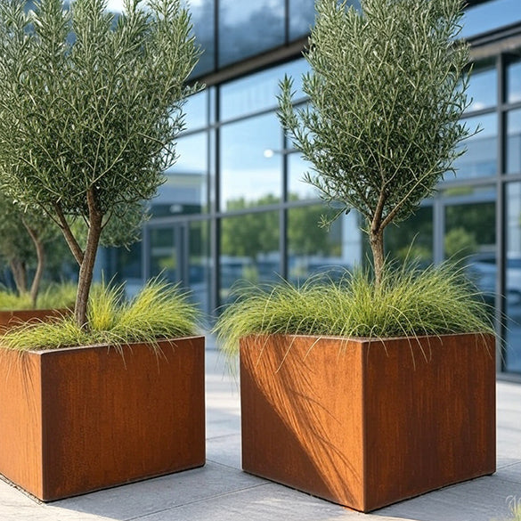 Wholesale Corten Steel Planters | Weathering Steel Garden Pots | Habitudes™